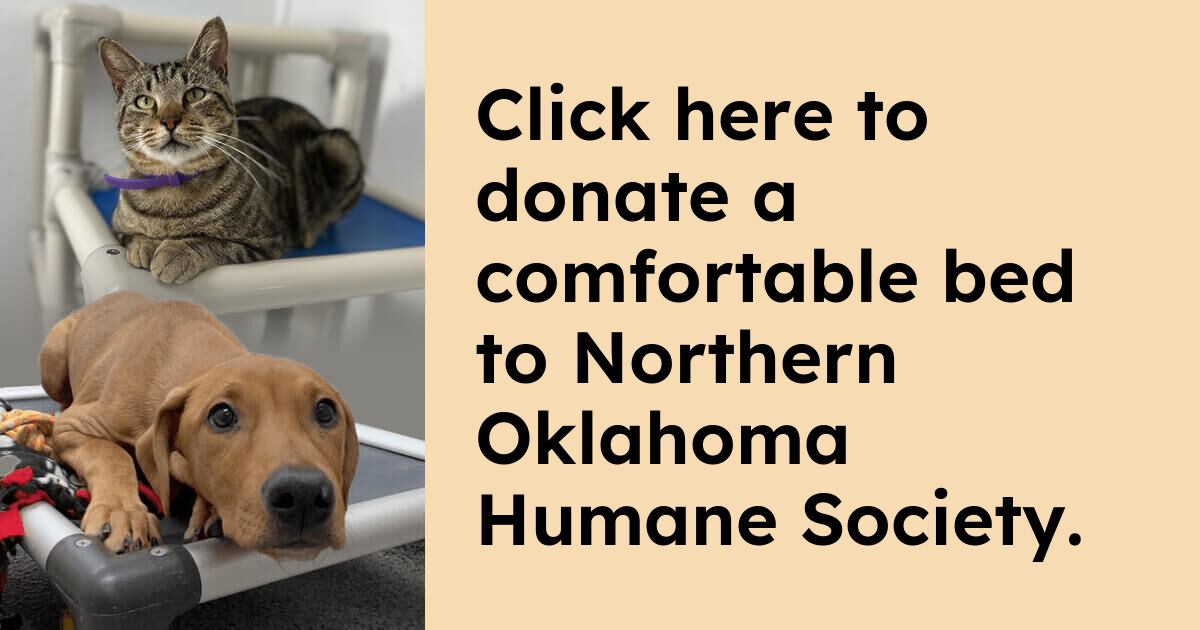 Donate to Northern Oklahoma Humane Society | Kuranda ShelterBeds